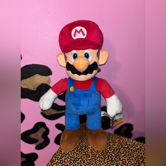 Nintendo | Toys | Red And Blue Mario Plush Toy | Poshmark